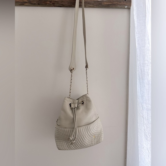 Bally | Bags | Vintage Ballys Cross Stitch Bucket Drawstring Bag | Poshmark